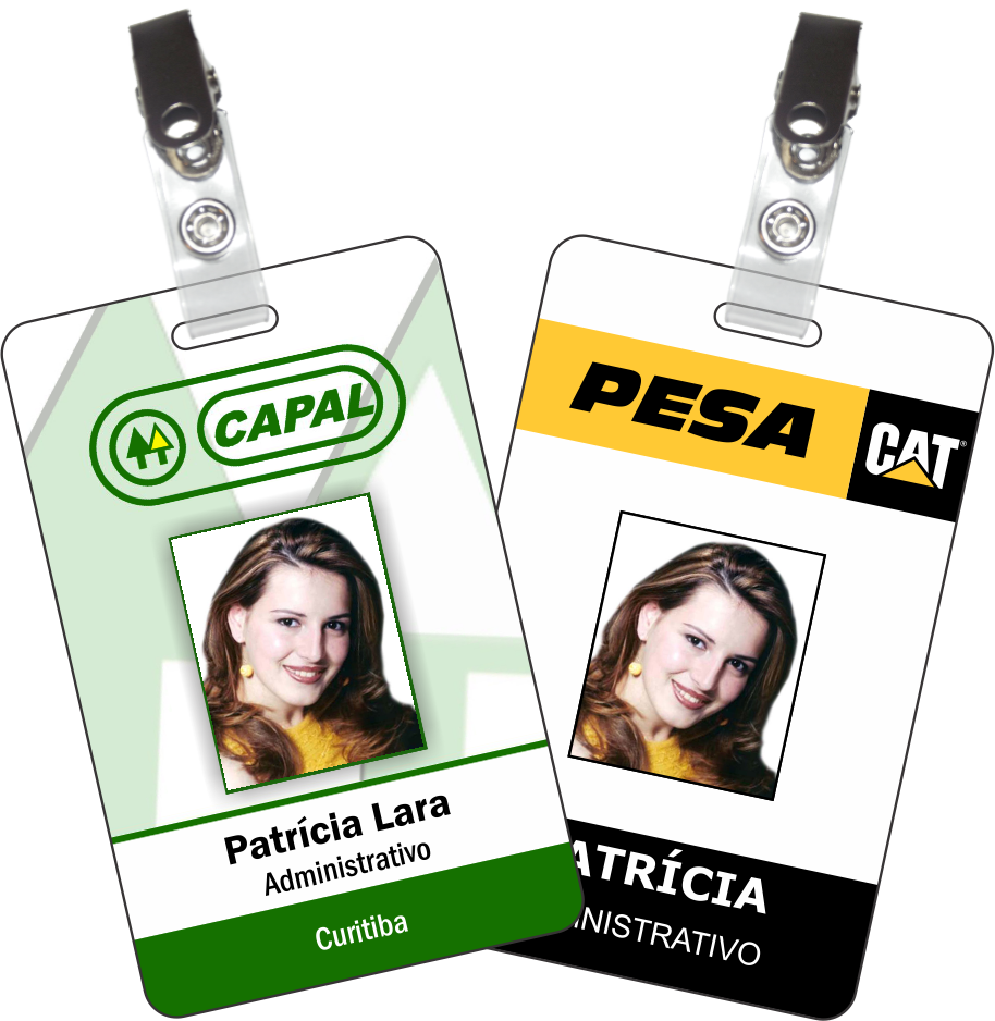 Crachás em PVC | Identificação | CNI • Tecnologia